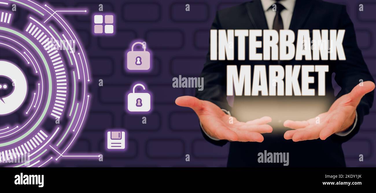 Hand writing sign Interbank Market, Business overview forex market ...