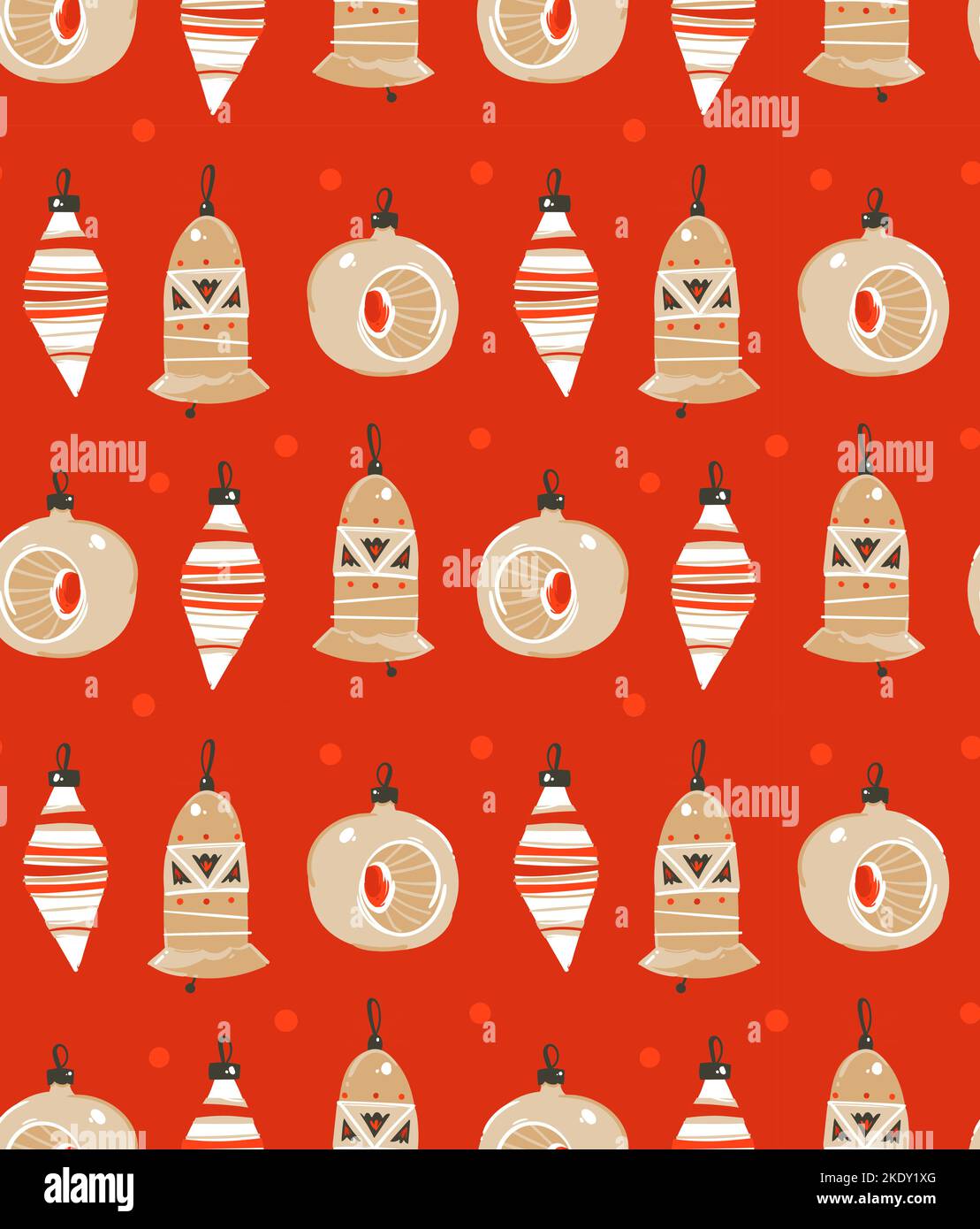 Hand drawn vector abstract fun Merry Christmas time cartoon ...