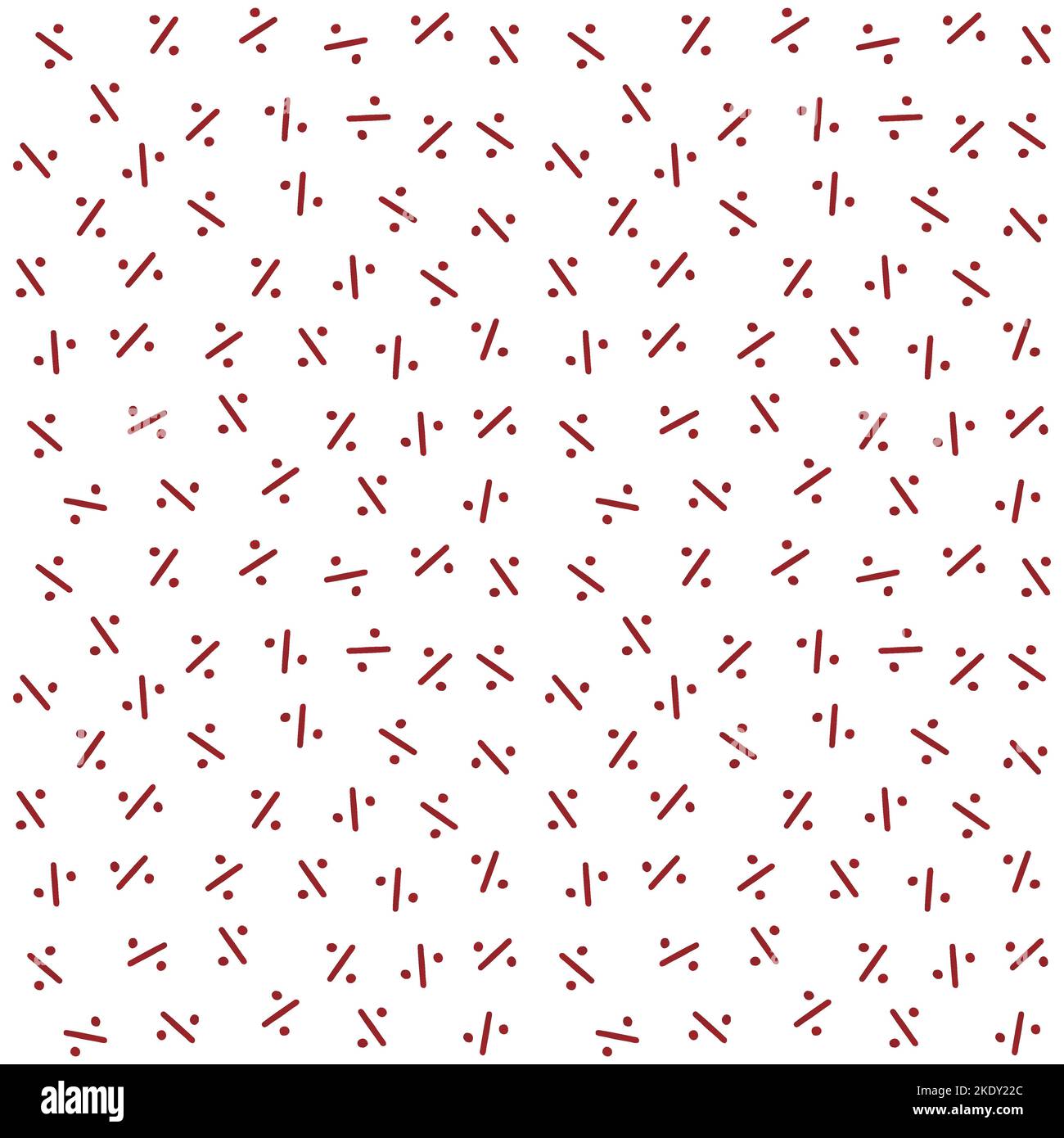 Percent seamless vector pattern. Red discount signs % on white ...