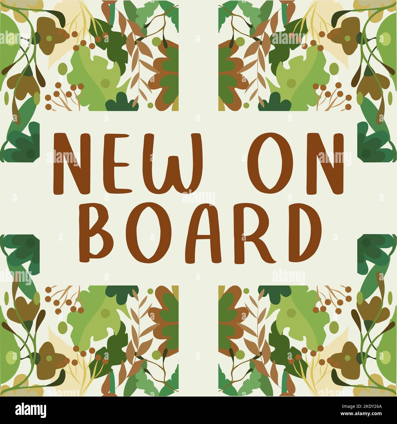 Sign displaying New On Board, Business approach Welcome to the team ...