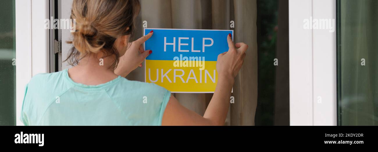 Refugee help sign hi-res stock photography and images - Alamy