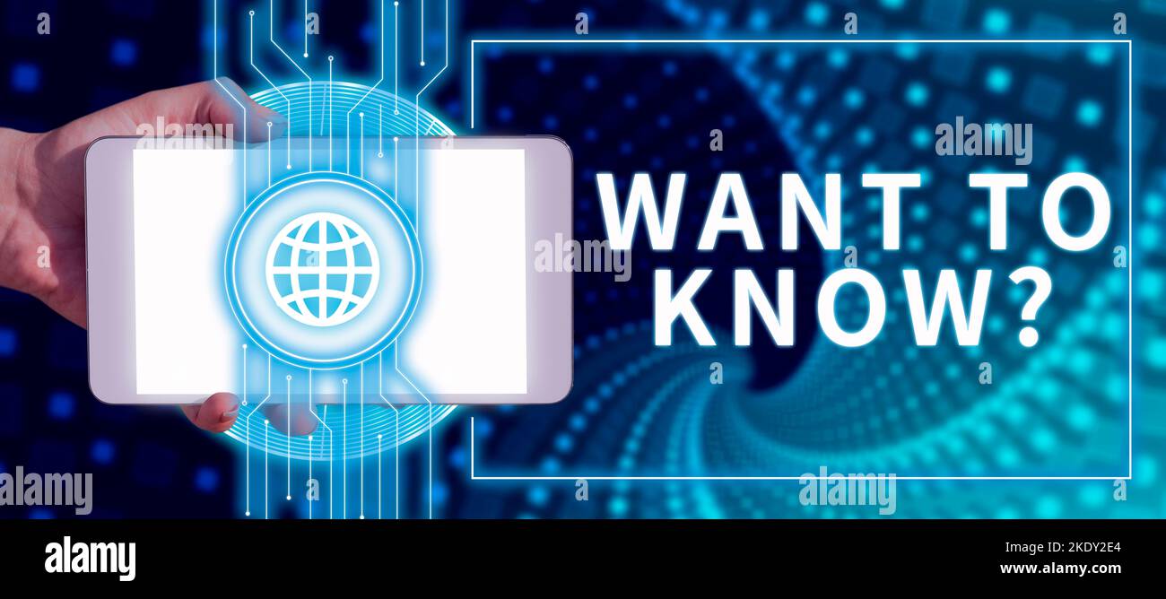 Conceptual display Want To Know Question, Business approach Request for ...