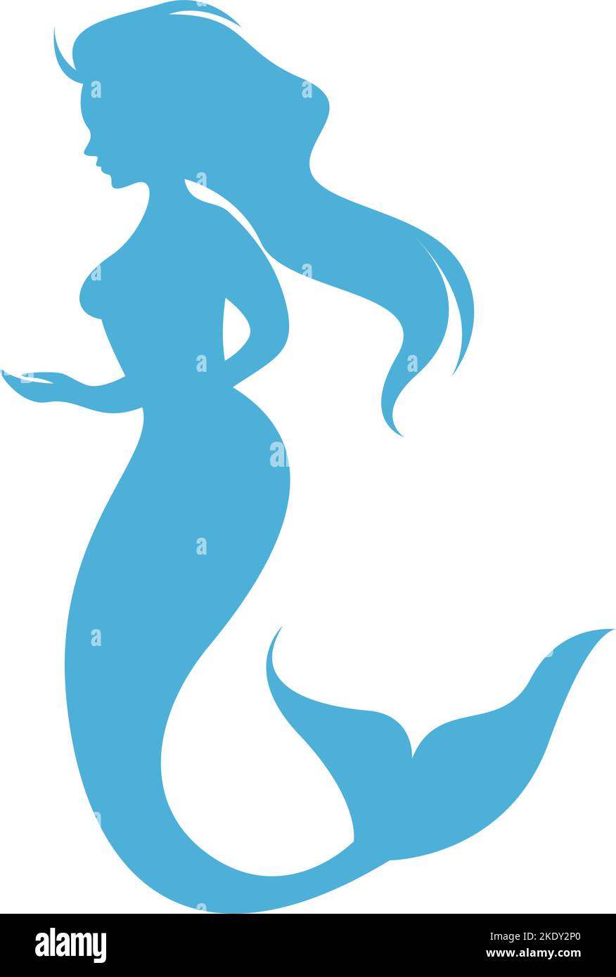Mermaid logo icon design illustration vector Stock Vector Image & Art ...