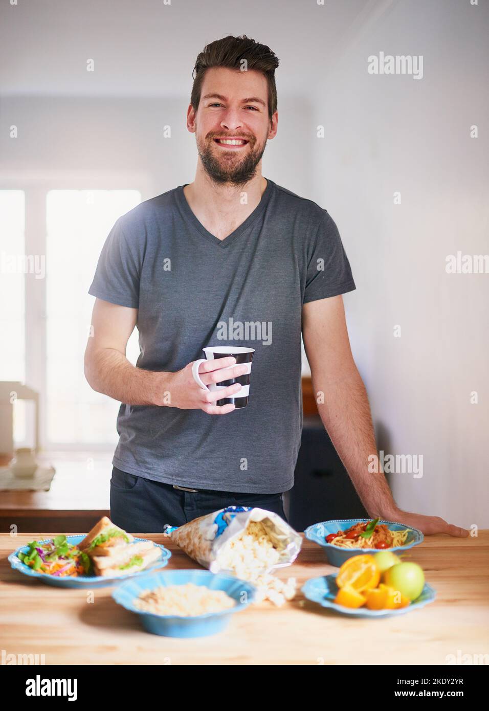 Filling my diet with healthy and nutritious food. Portrait of a ...
