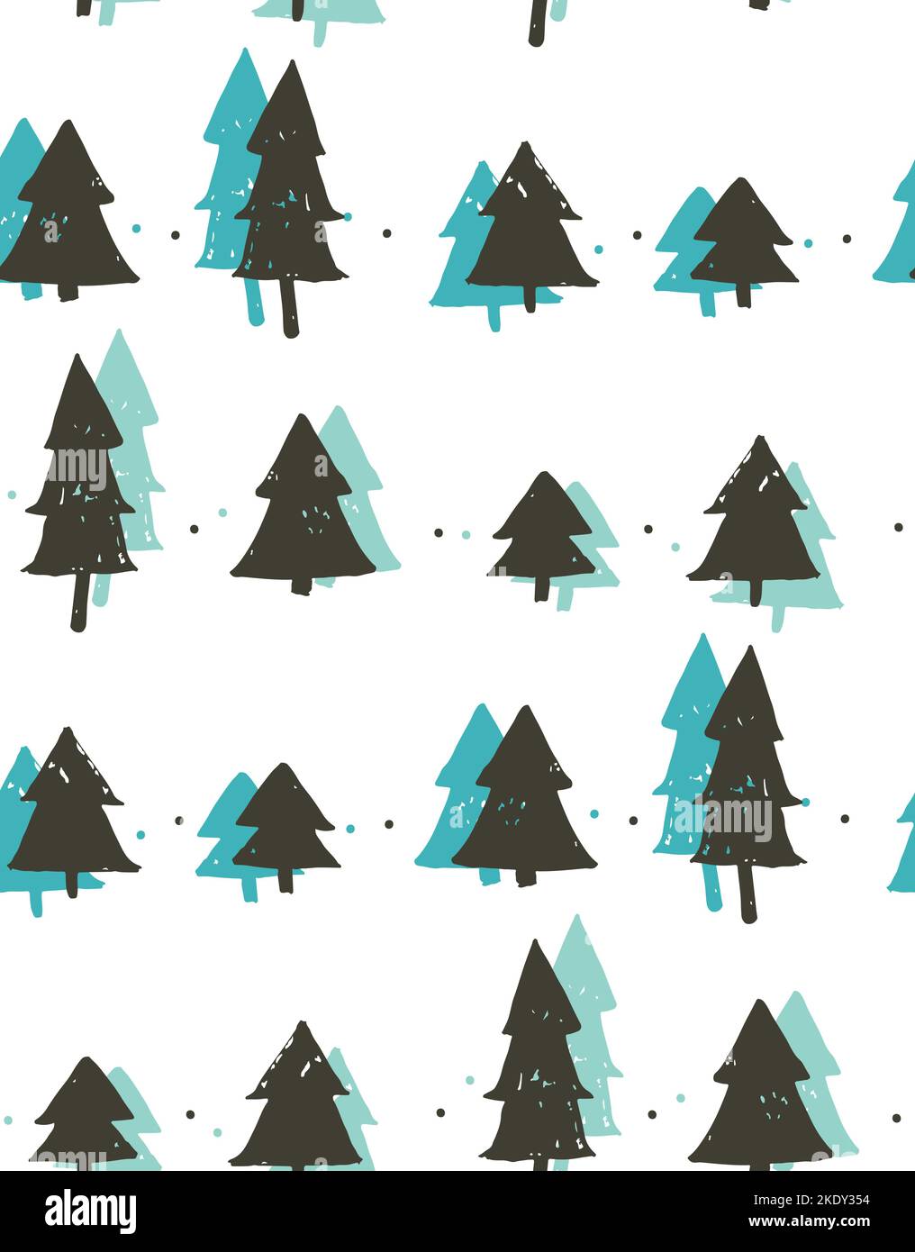 Hand drawn vector abstract fun Merry Christmas time cartoon freehand ...