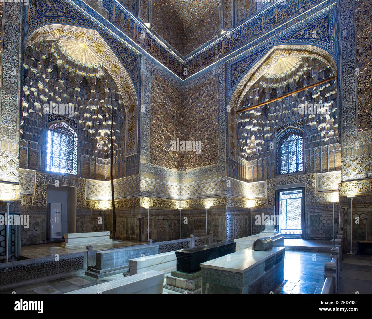 indoors of the Gur Emir mausoleum, samarkand, Uzbekistan Stock Photo ...