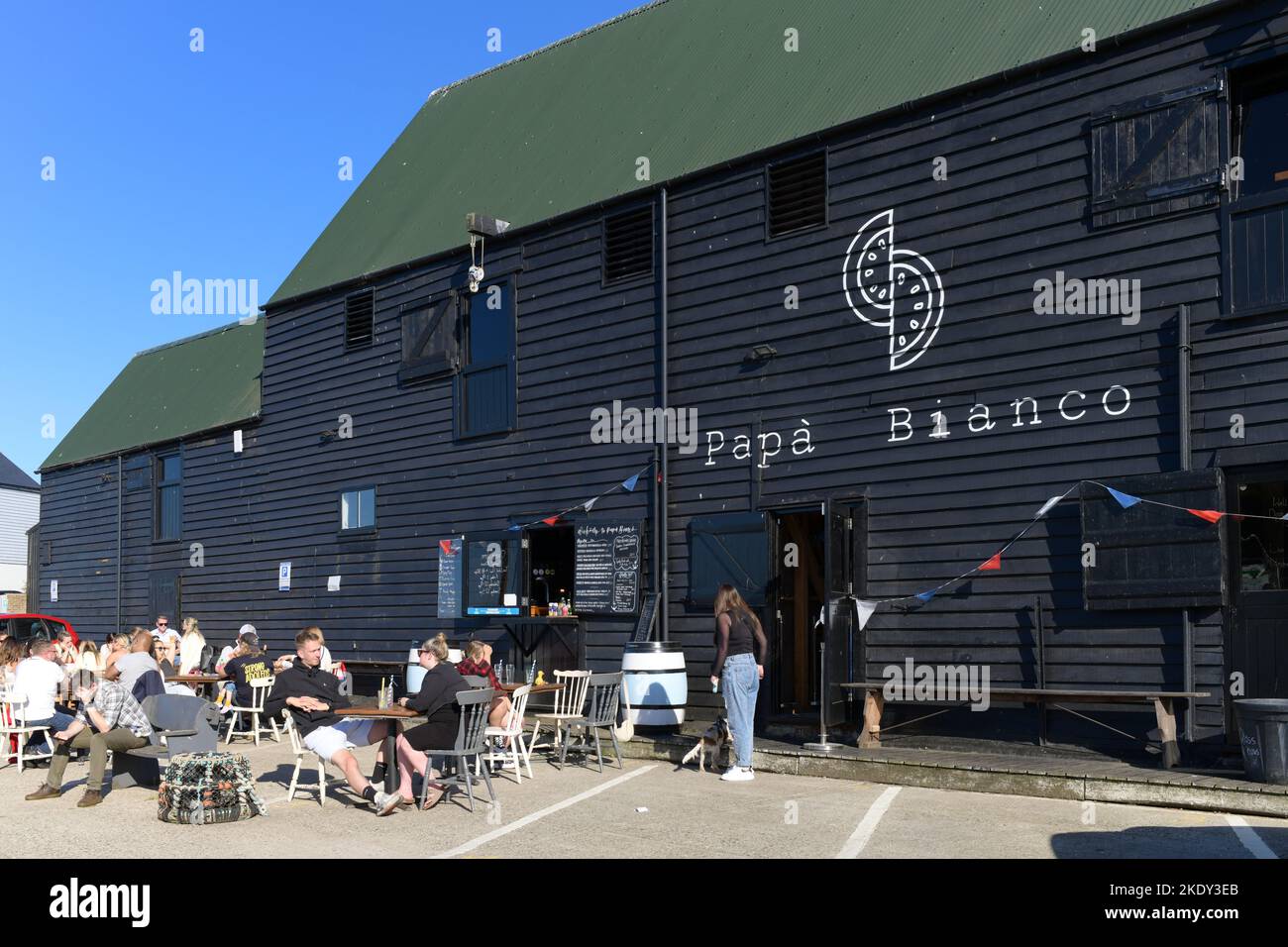 Papa Bianco bar and pizza restaurant, Standard Quay, Faversham, Kent ...