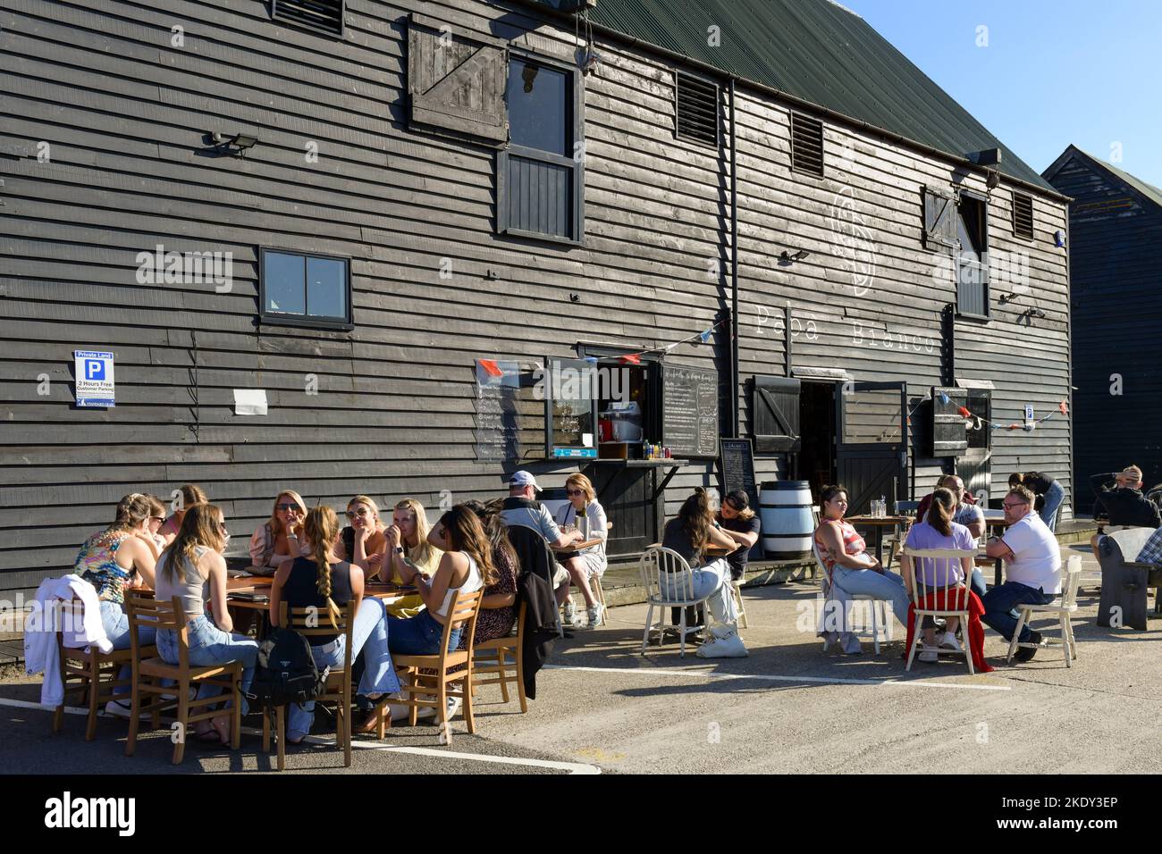Papa Bianco bar and pizza restaurant, Standard Quay, Faversham, Kent ...