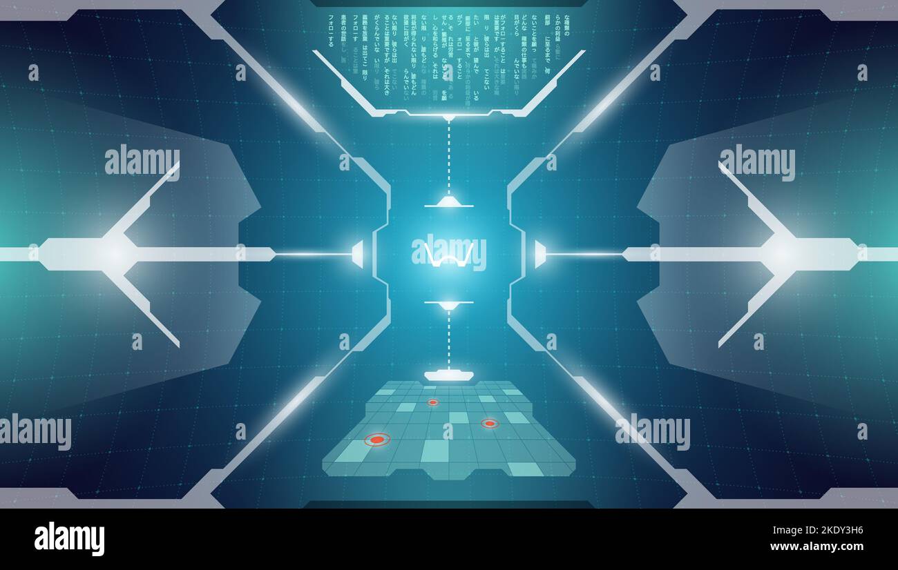 Vr Hud Technology Head Up Display Target Digital Futuristic Virtual Reality Interface Cyberpunk