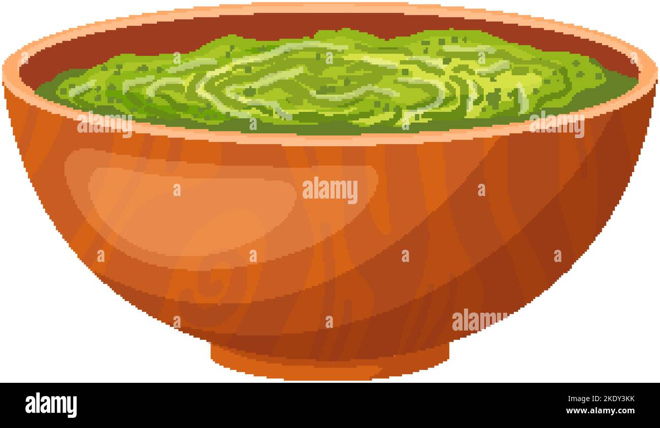 bowl pesto cartoon vector illustration Stock Vector Image & Art - Alamy