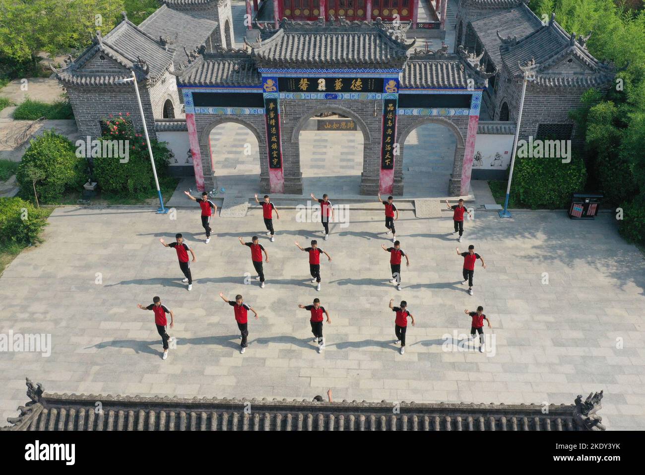 During the summer vacation, many young people learn martial arts in the birthplace of Tai chi ...