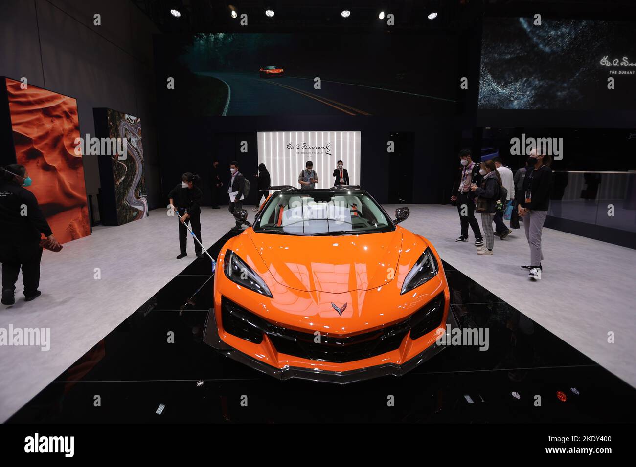 Chevrolet Corvette Z06 at the durant guild booth at the 2022 China ...