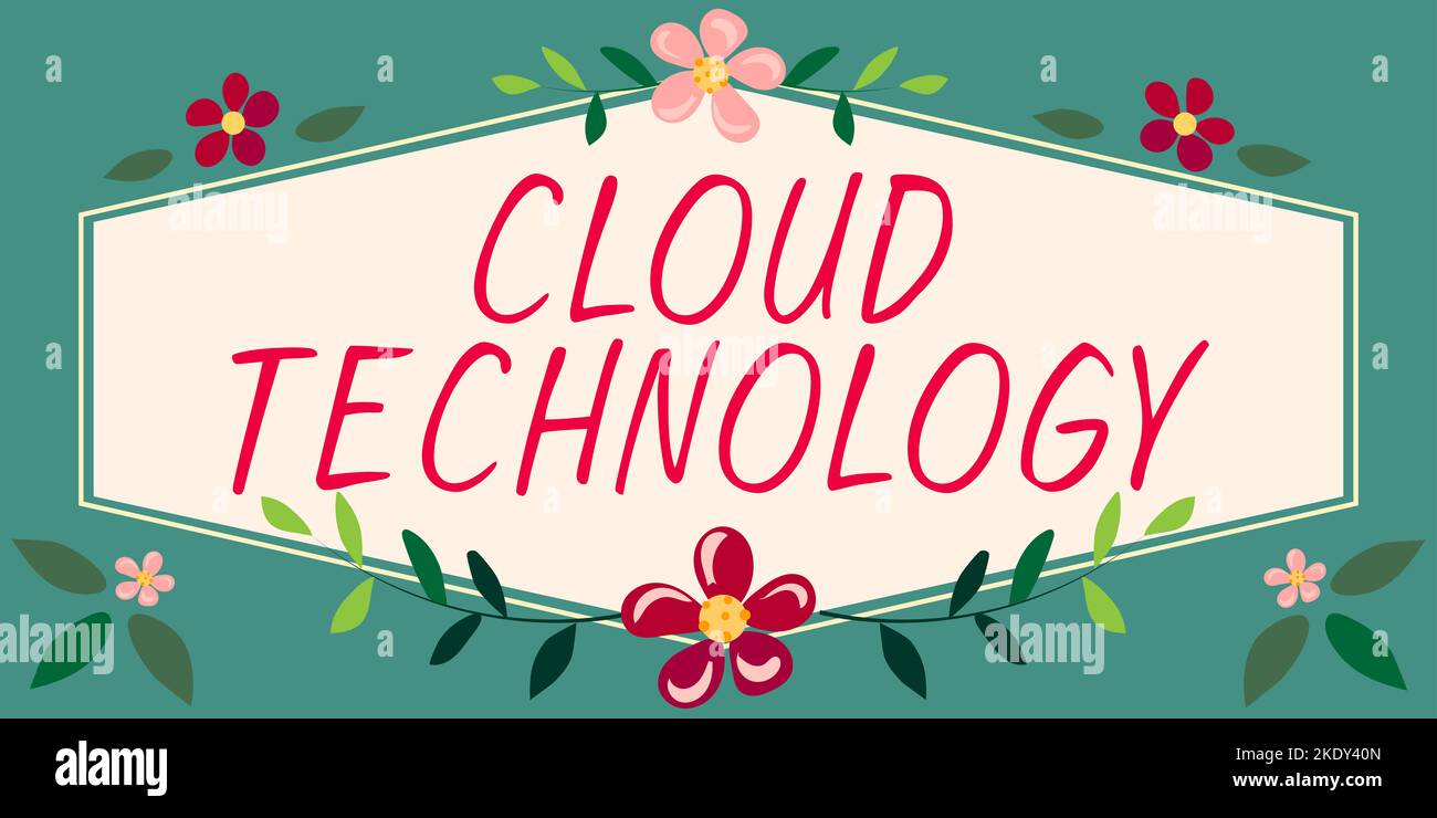 Inspiration showing sign Cloud Technology, Business showcase on demand ...