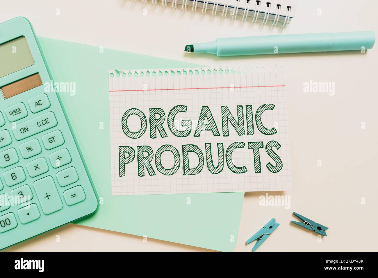 Inspiration showing sign Organic Products, Business overview made from ...