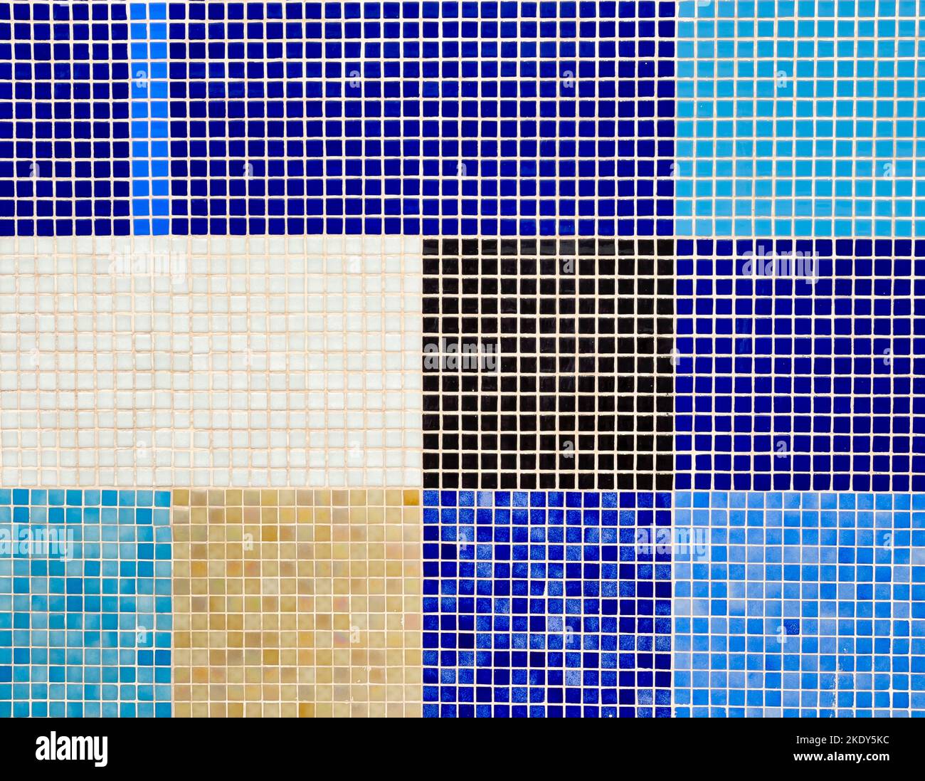 Pixel-like mosaic on a wall, Spain- stock photo Stock Photo - Alamy