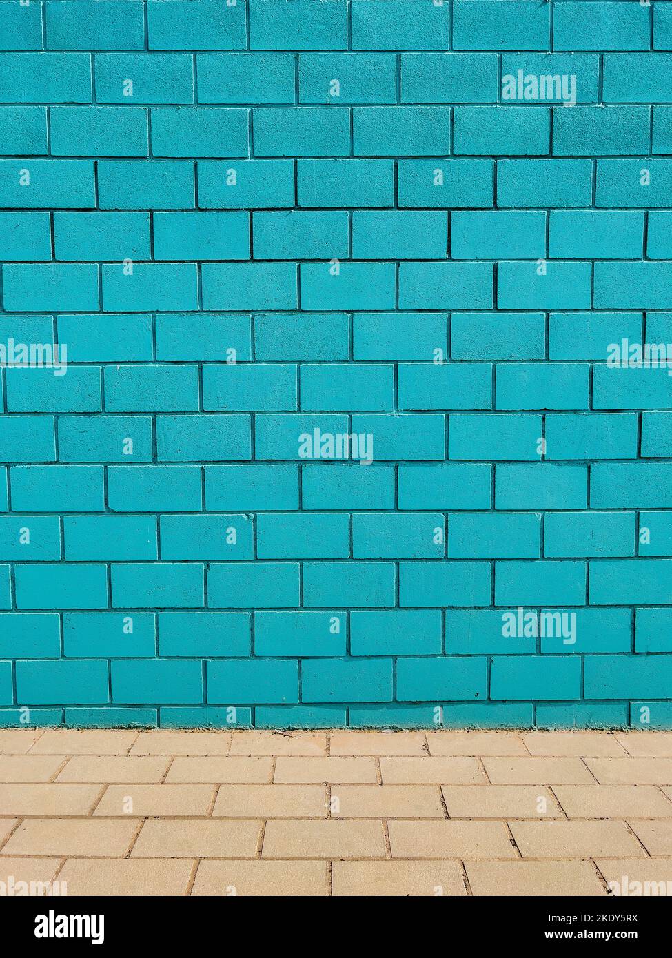 Blue brick pattern wallpaper hi-res stock photography and images - Alamy