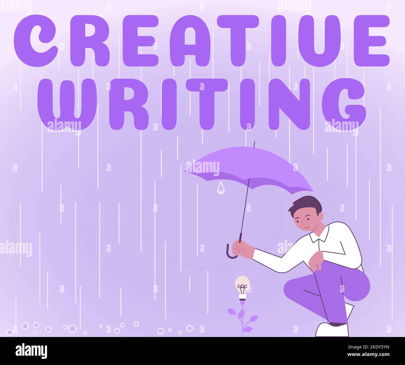 Conceptual display Creative Writing, Word Written on fiction or poetry ...