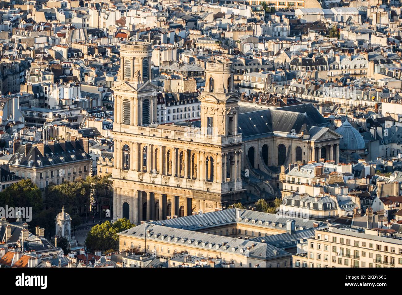 Aerial view place saint sulpice hi-res stock photography and images - Alamy