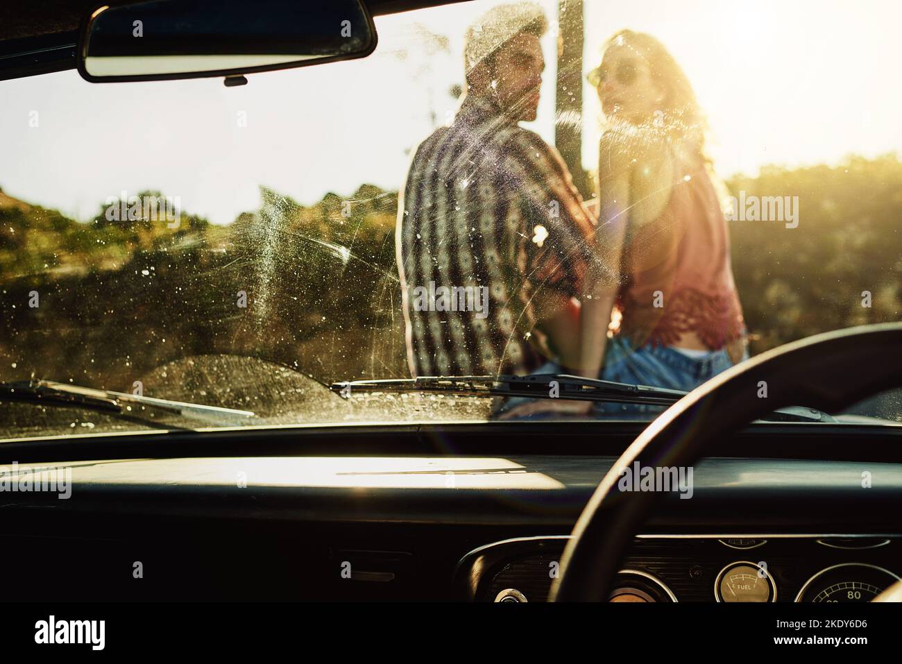 Theres so much beauty to see along the way. a young couple out on a ...