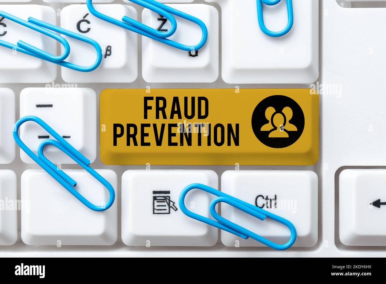 Conceptual display Fraud Prevention, Internet Concept to secure the ...