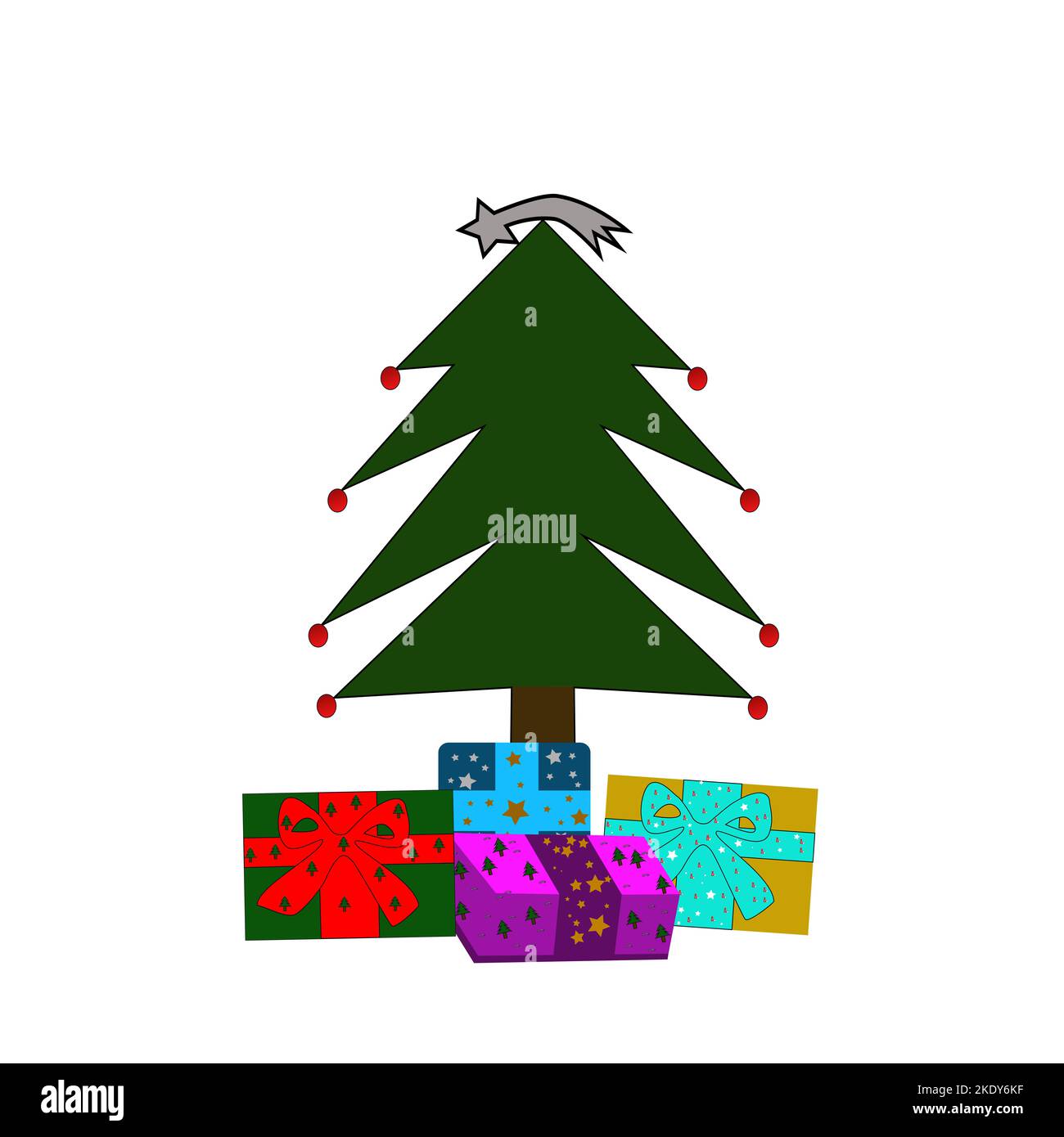 Cartoon present gift hi-res stock photography and images - Alamy