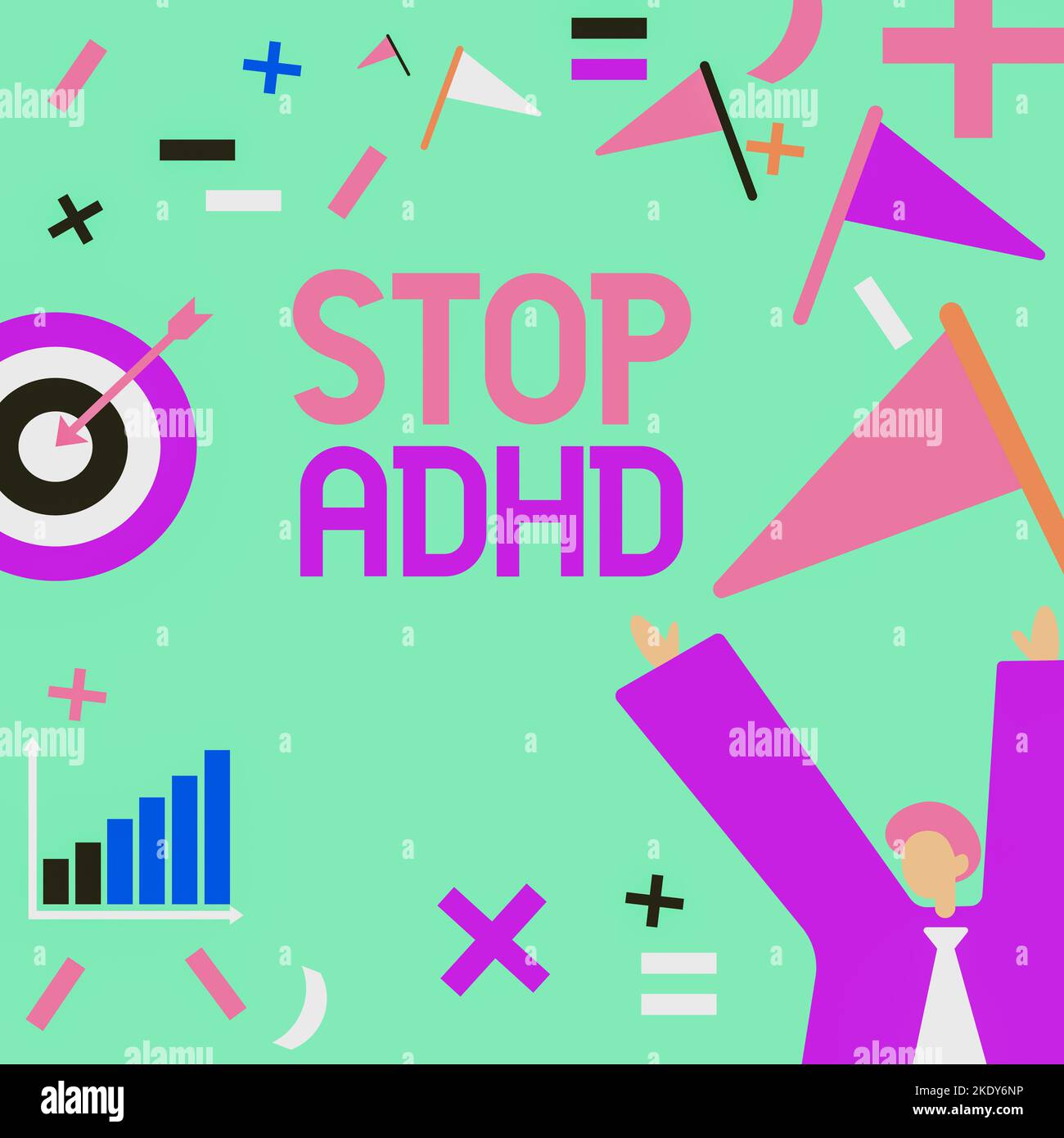 Handwriting text Stop Adhd, Word Written on treat a disorder that ...