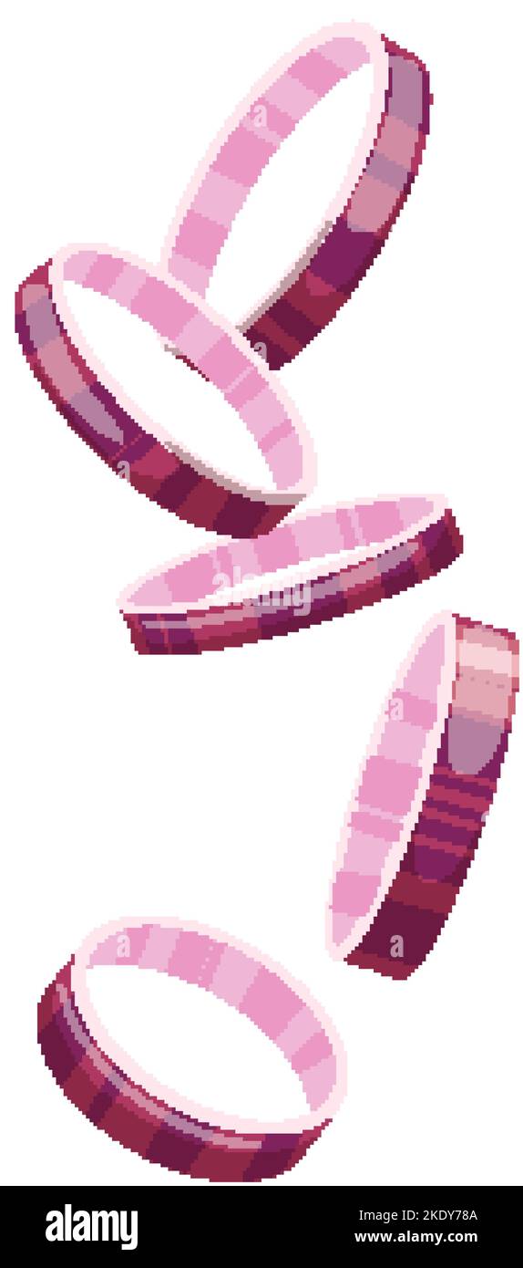 onion red ring cartoon vector illustration Stock Vector Image & Art - Alamy