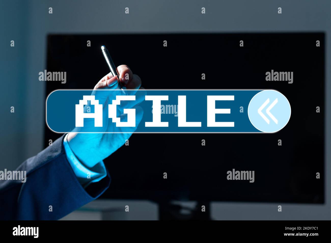 Hand writing sign Agile, Conceptual photo iterative approach to ...