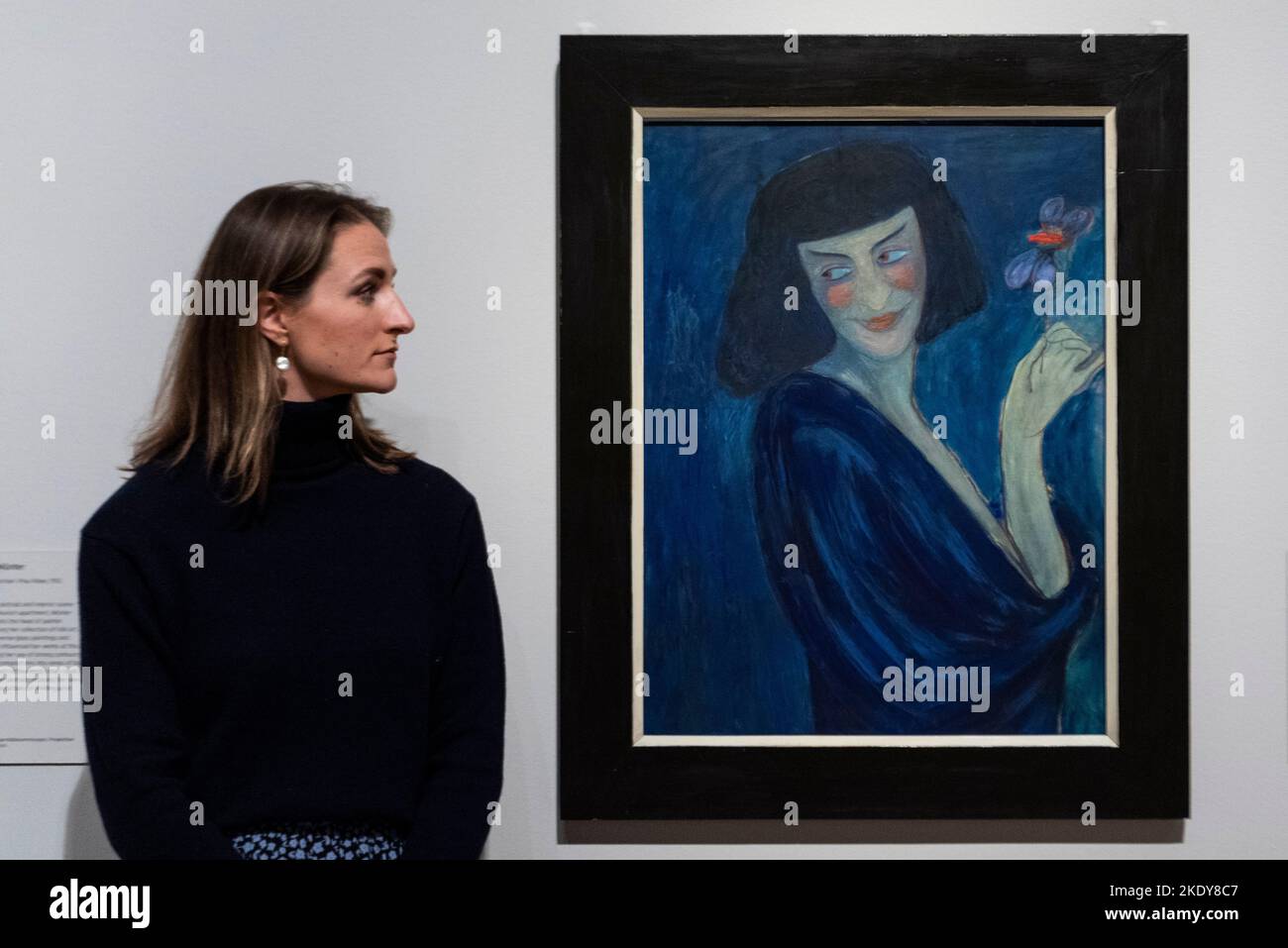 London, UK. 9 November 2022. A staff member views 'The Dancer Alexander ...