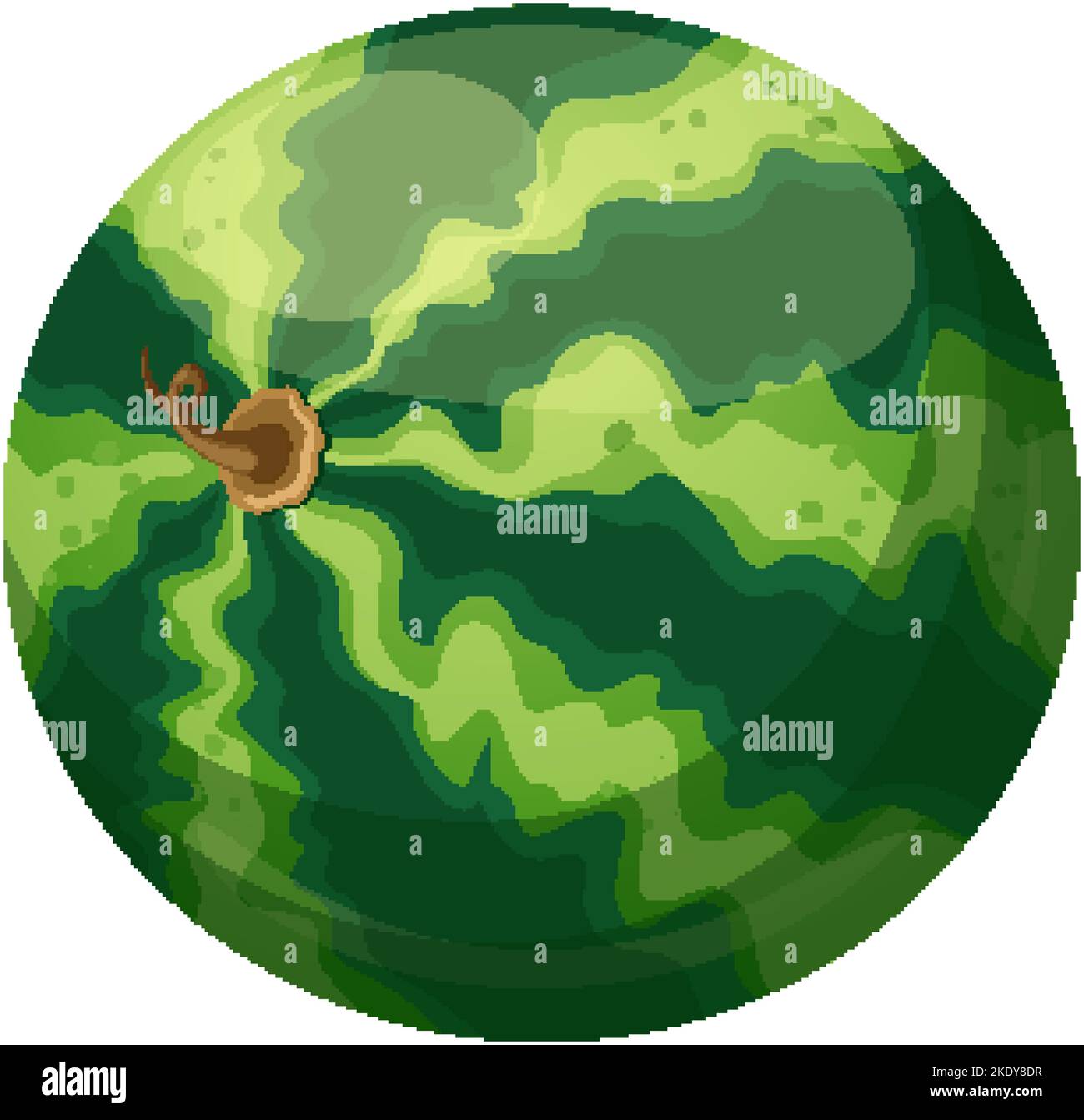 watermelon green cartoon vector illustration Stock Vector Image & Art ...