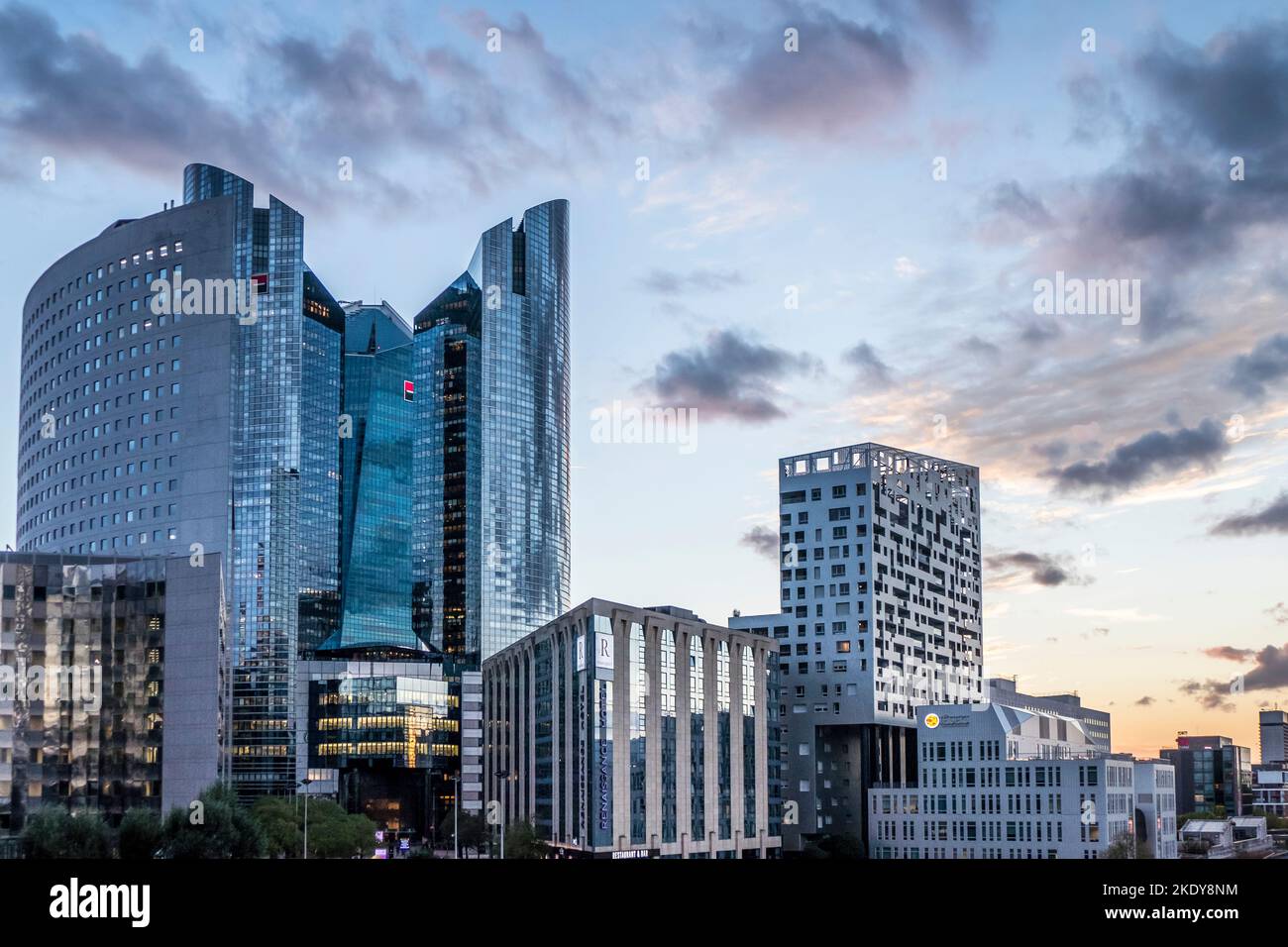 Paris, France - 09-10-2018: the skyscrapers of La Defense in Paris ...
