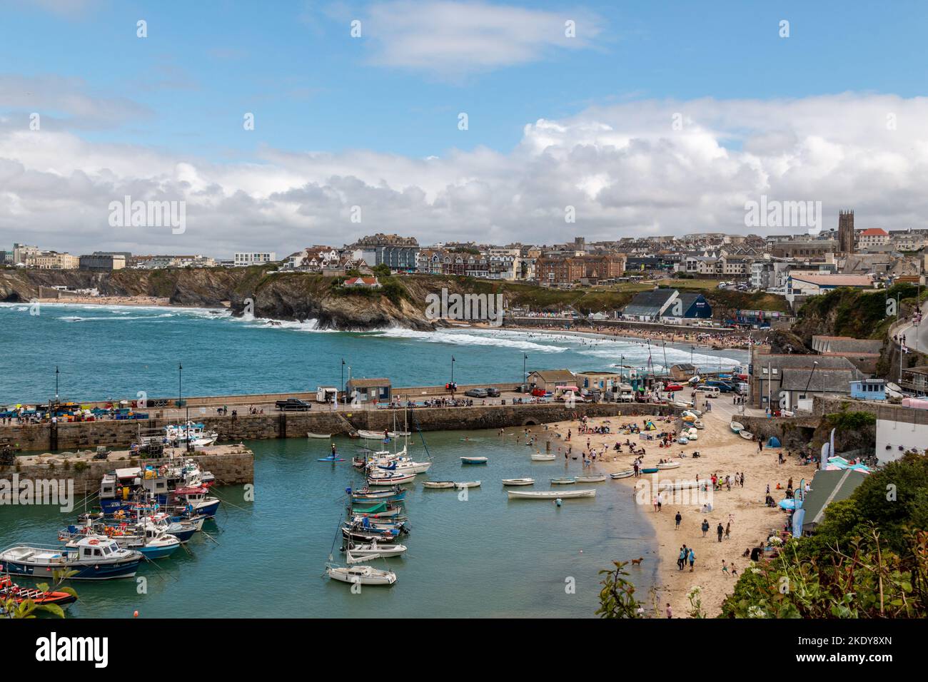 Newquay Harbour, Newquay, Cornwall, UK Stock Photo - Alamy