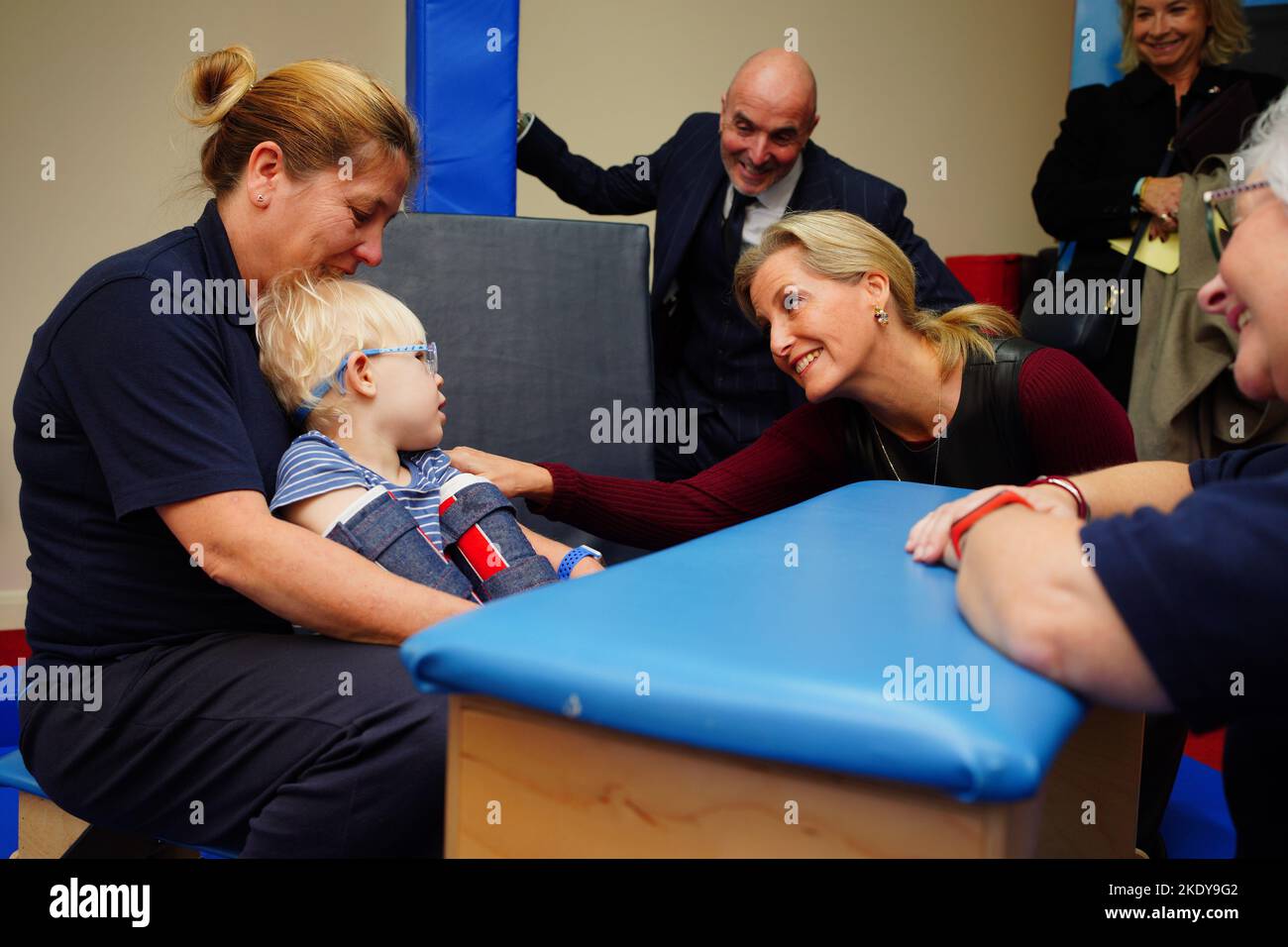 The Countess of Wessex meets Thomas Keeling, 3, from Birmimgham, in the ...