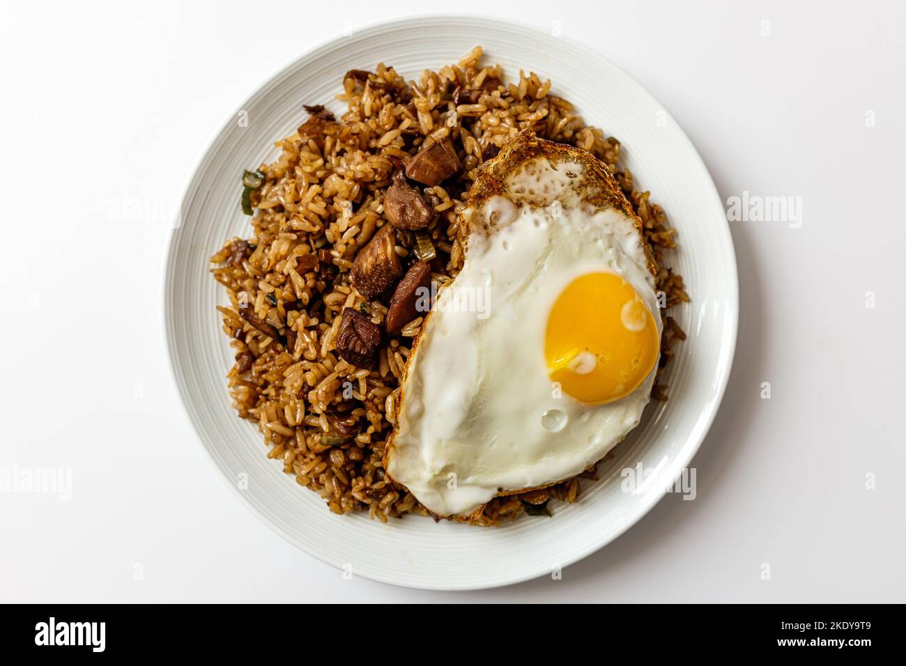 Nasi Goreng on a white background Stock Photo - Alamy