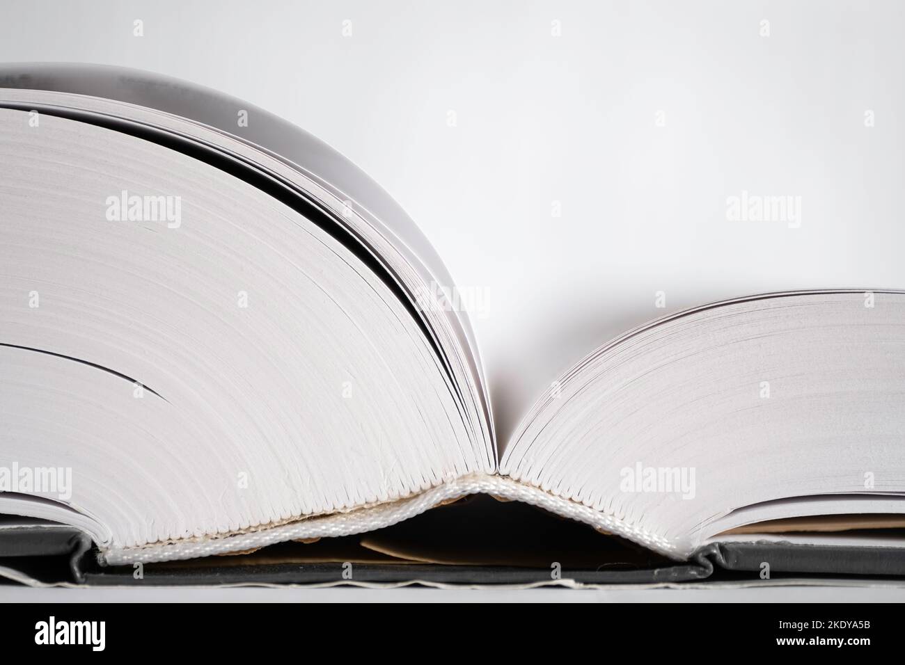 Open book with open pages on both sides Stock Photo - Alamy