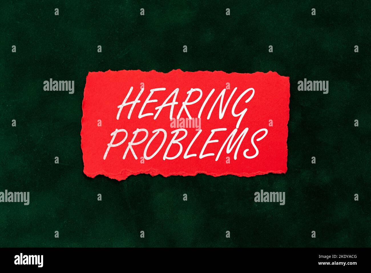 Text sign showing Hearing Problems, Business showcase partial or total ...