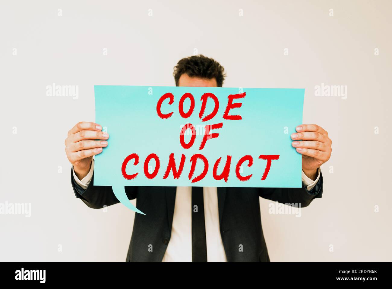 Conceptual caption Code Of Conduct, Word Written on Ethics rules moral ...