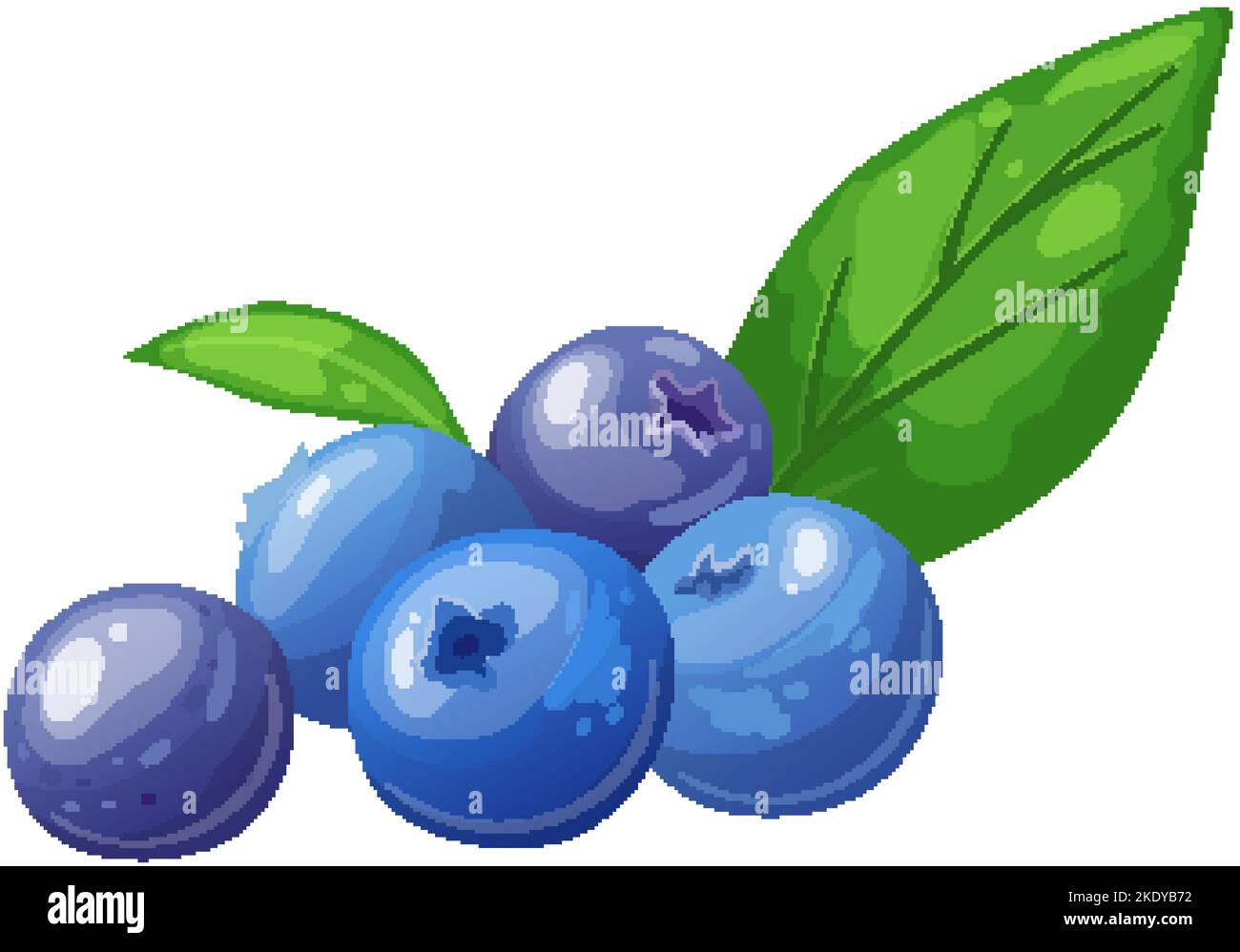 blueberry dessert cartoon vector illustration Stock Vector Image & Art ...