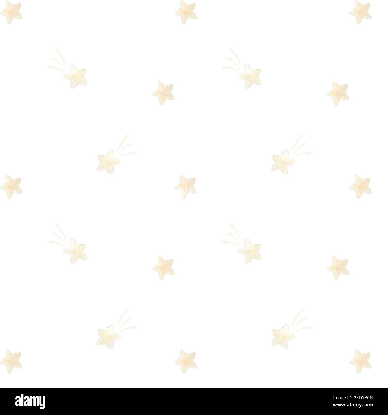 Watercolor minimalistic pattern with stars on white background Stock ...
