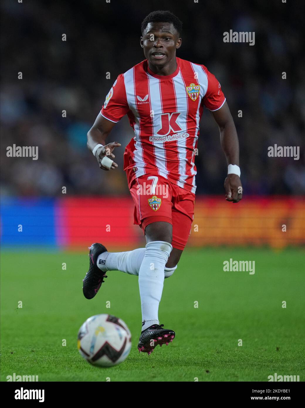 Largie Ramazani of UD Almeria during the La Liga match between FC ...