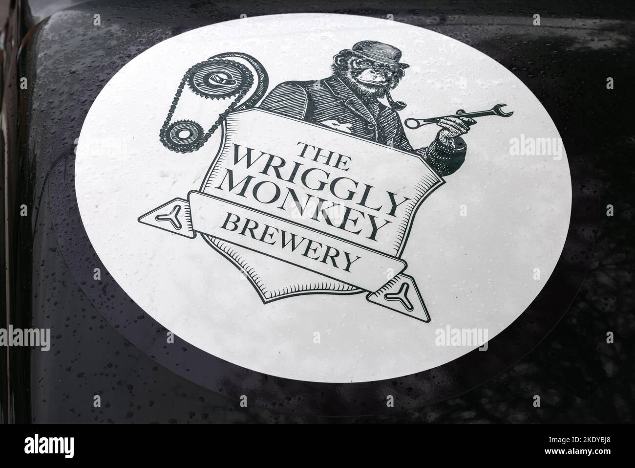The Wriggly Monkey Brewery Stock Photo - Alamy