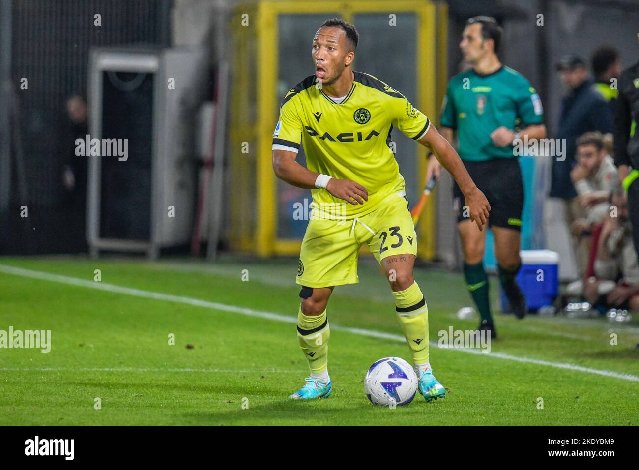 Udinese's Enzo Ebosse during Spezia Calcio vs Udinese Calcio, italian soccer Serie A match in La ...