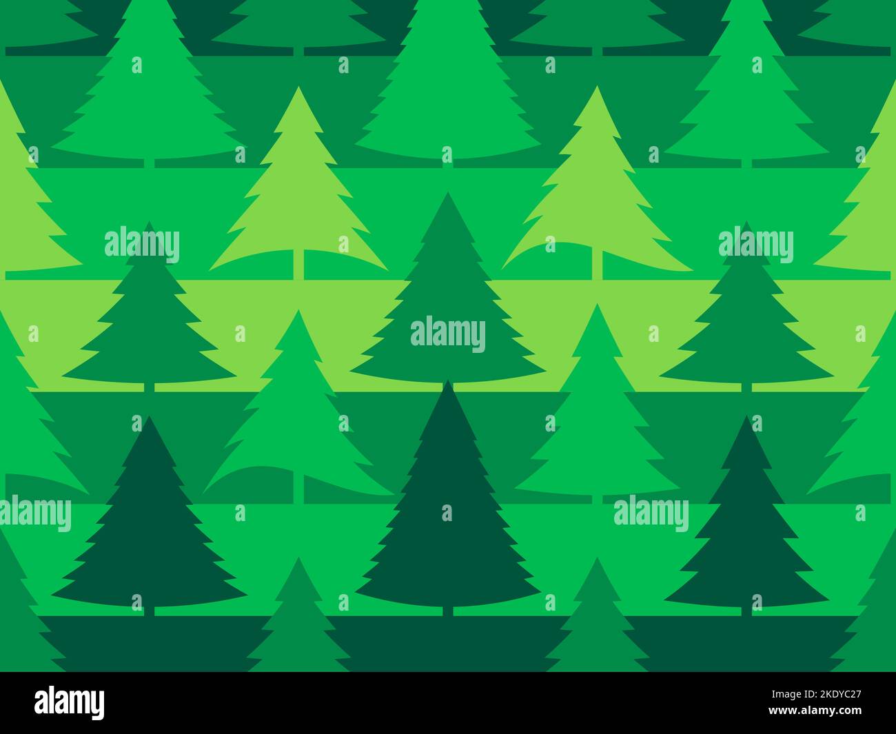 Christmas trees seamless pattern. Christmas trees in a flat style in ...