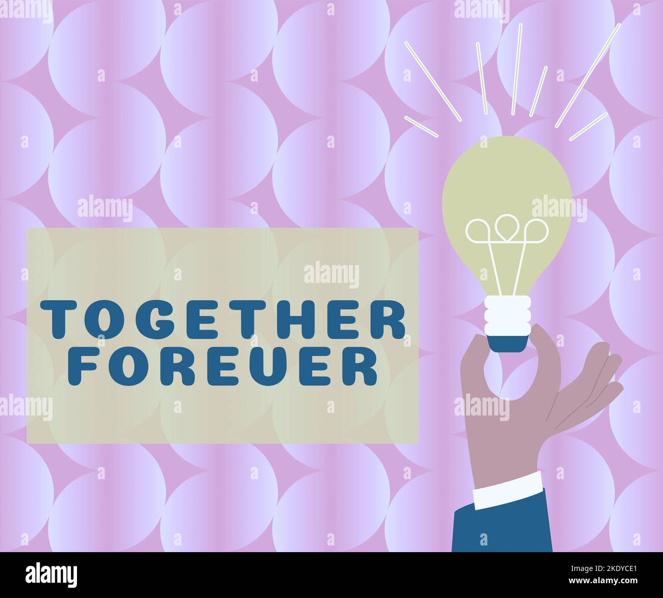 Writing displaying text Together Forever, Business idea showing who ...