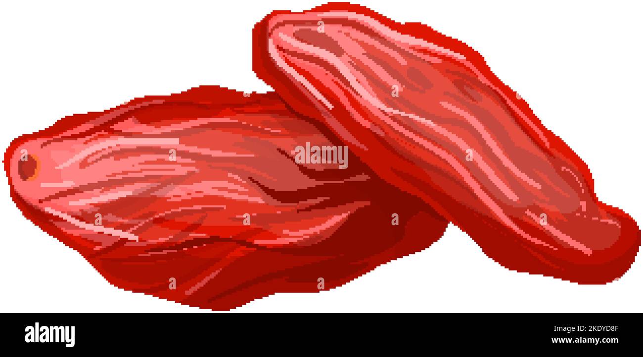 goji dried red cartoon vector illustration Stock Vector Image & Art - Alamy