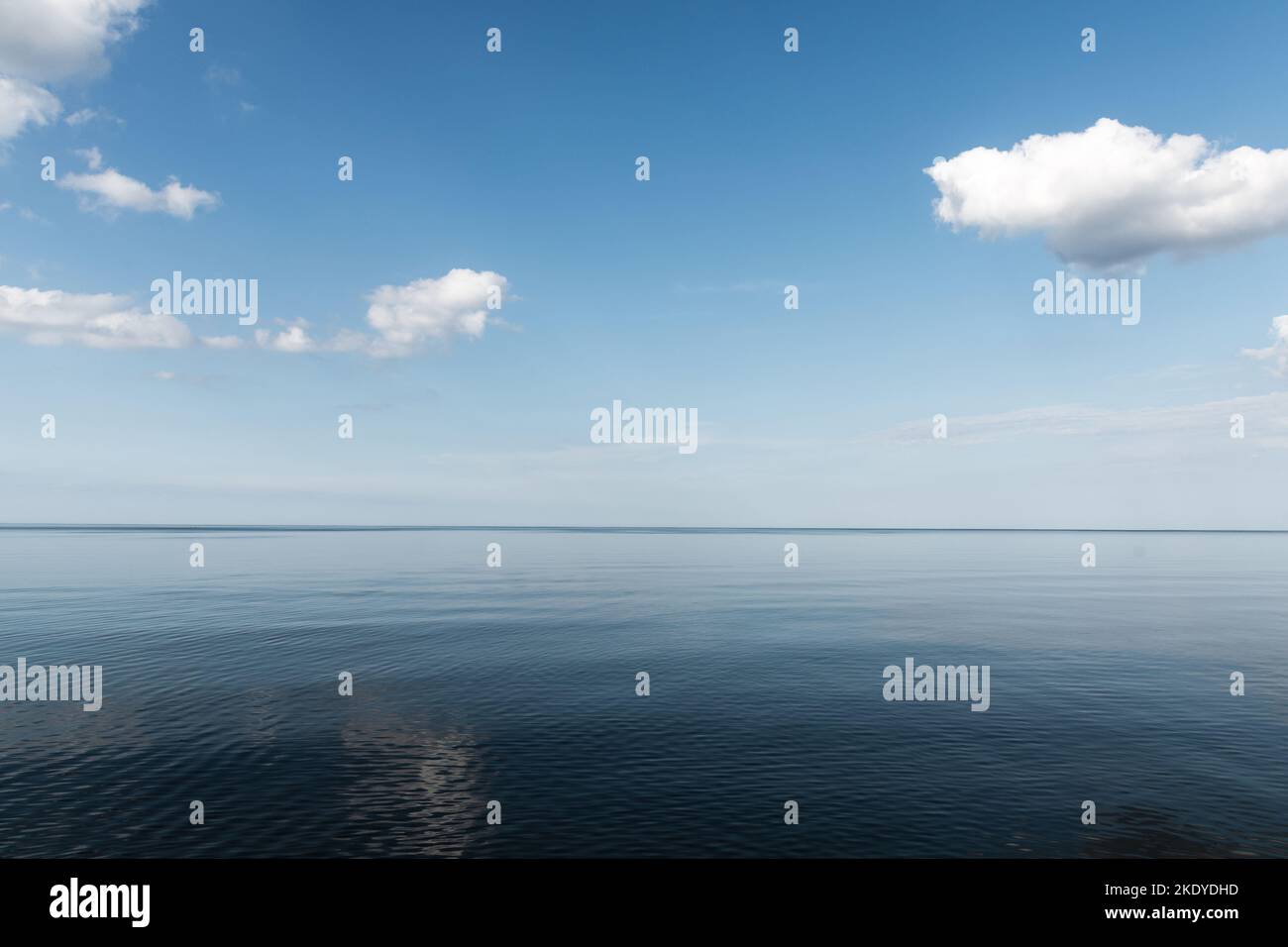 Blue and smooth Baltic sea Stock Photo - Alamy