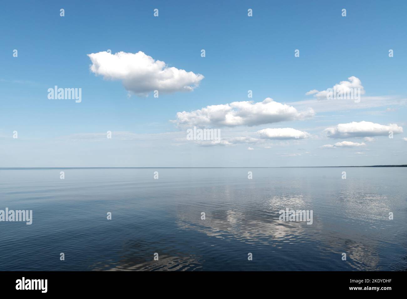 Blue and smooth Baltic sea Stock Photo - Alamy