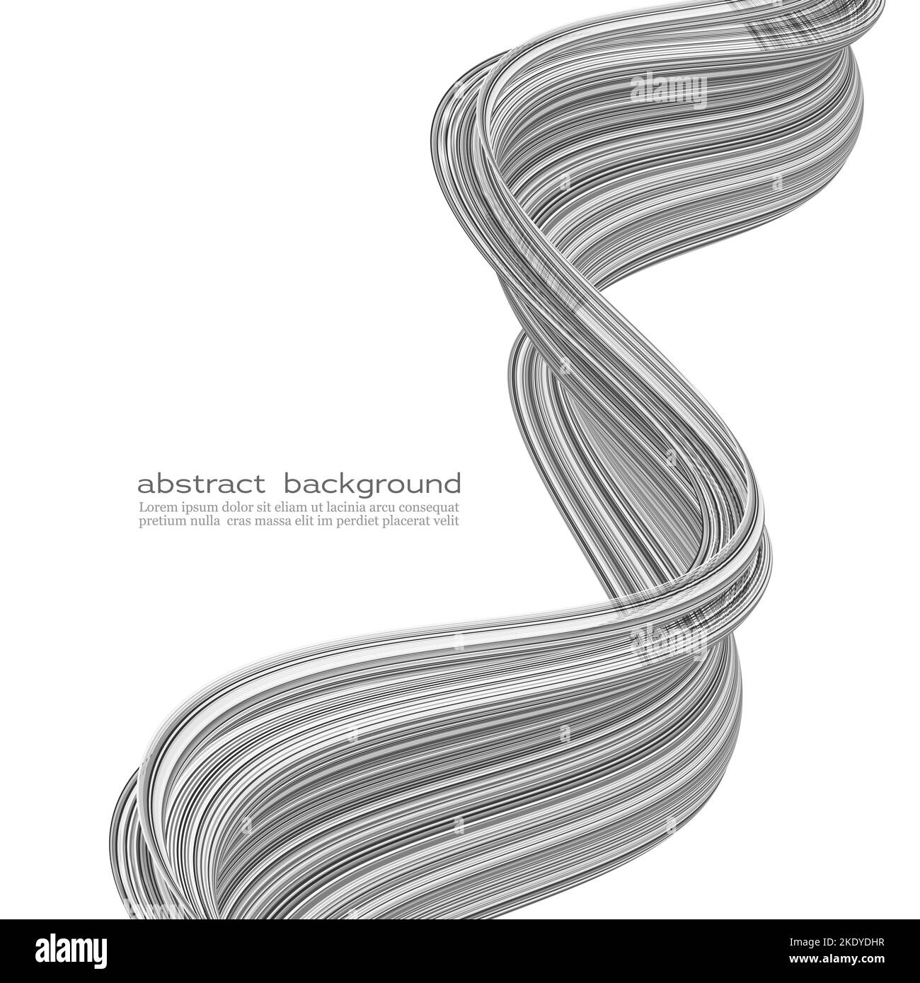 Flow of wavy gray lines.Abstract gray wave background Stock Vector ...