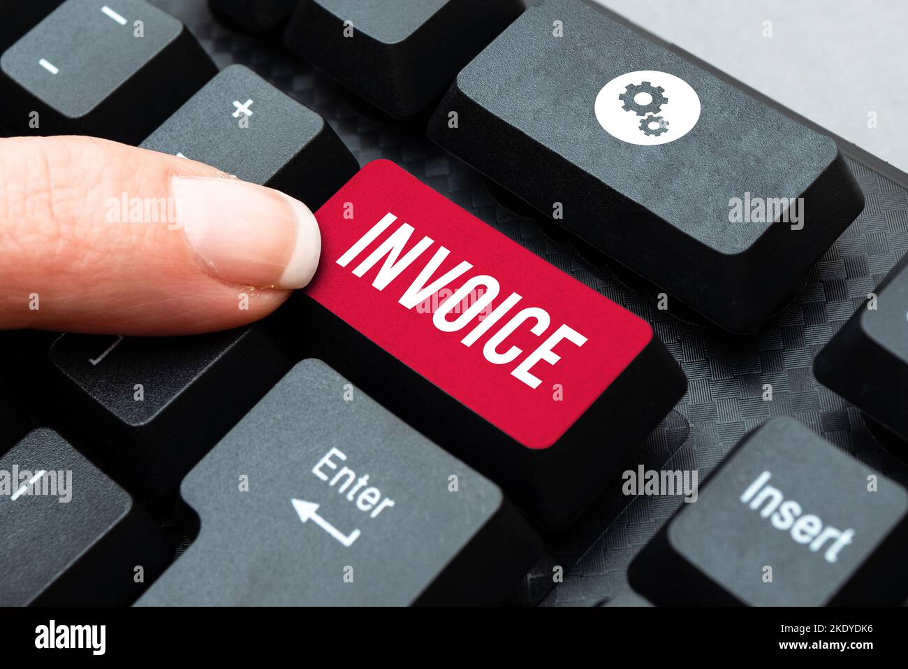 Conceptual display Invoice, Business approach commercial document that ...