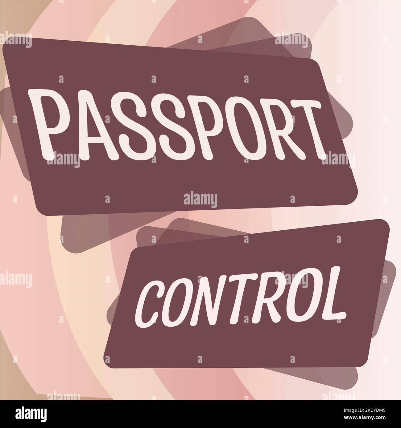 Handwriting text Passport Control, Business idea the area in an airport ...